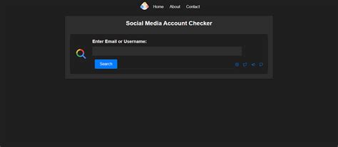 Social Media Searcher A Python Flask Web App For Checking Account