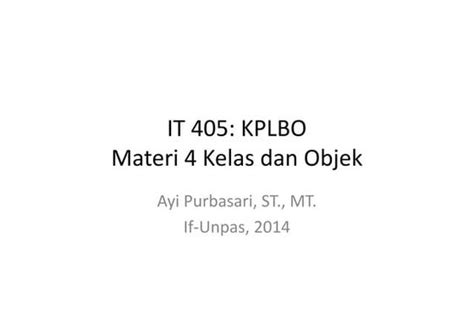 Object Oriented Programming In Pythonpptx