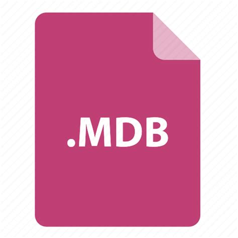 file file extension file format file type mdb icon