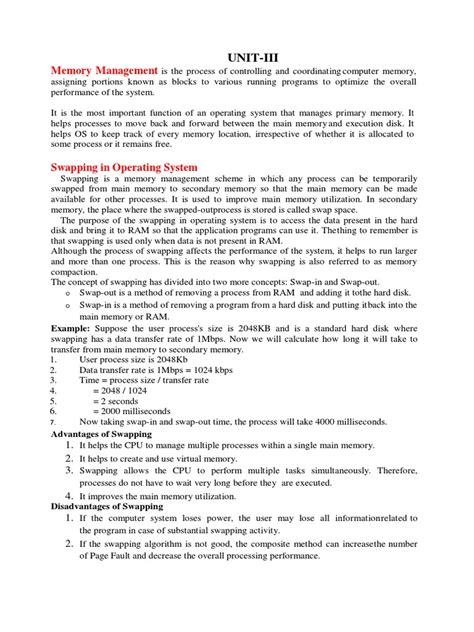 Os Unit 3 Pdf Computer File File System