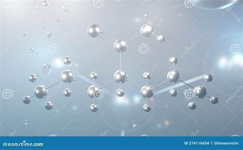 Valproic Acid Molecular Structure 3d Model Molecule Valproic