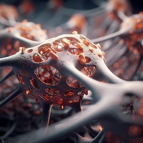 Premium Ai Image 3d Render Of Neuron Connection
