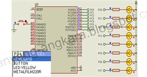 Membuat Program 1 Tombol Banyak Eksekusi Atmega16