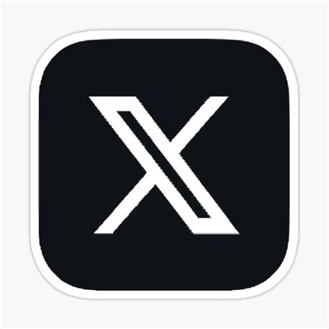 X App Icon Twitter Logo Sticker Sticker For Sale By Mikabella08 Redbubble