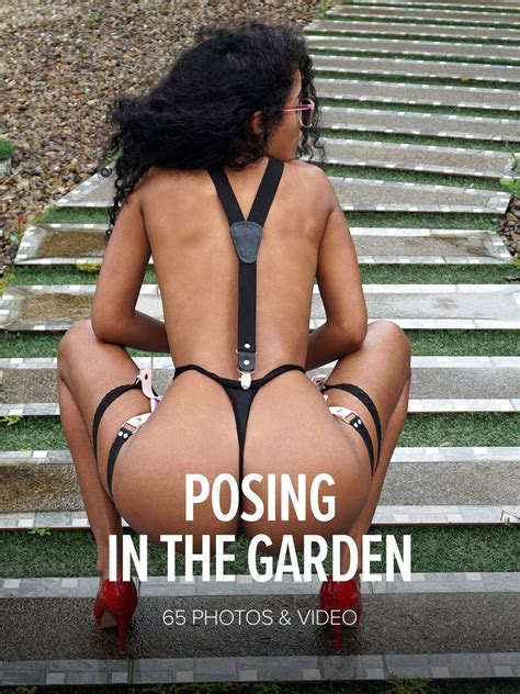 Mia Nix Posing In The Garden Watch Beauty