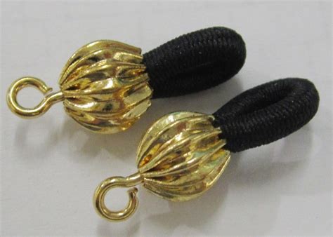 Eye Glasses Ends Goldblack Pollys Beads