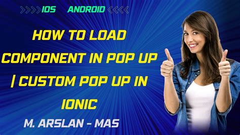 How To Load Component In Pop Up In Ionic Custom Pop Up In Ionic YouTube