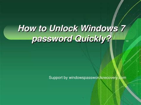 PPT How To Unlock Windows Admin Password On Asus PowerPoint Presentation ID