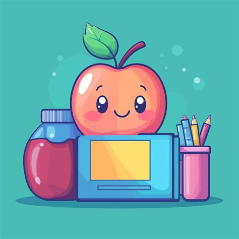 Cute Tack Cartoon Vector Backpack Premium Ai Generated Vector