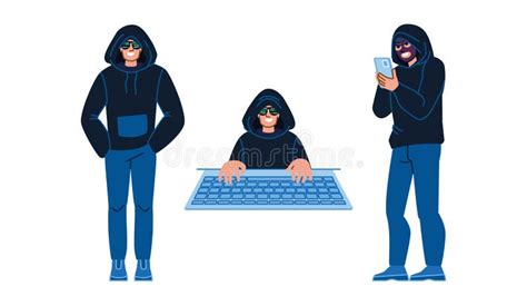 hacker man vector stock vector illustration of vector 270355541