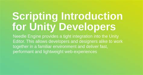 What Is The Equivalent Of New Gameobject 🌵 Needle Engine Needle