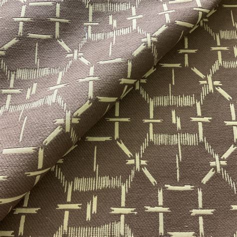 Contemporary Geometric In Brown Upholstery Fabric 57 Wide By The