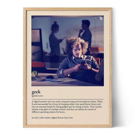 geek definition poster positive prints