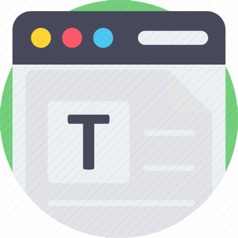 text webpage content writing content browser icon download on