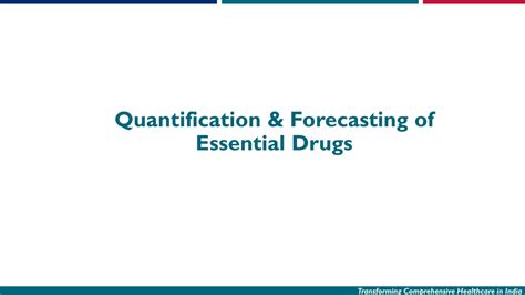 Ppt Session 2 Scm In Primary Healthcarequantification And Forecasting