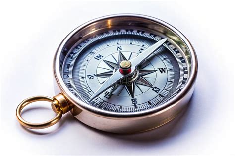 Top Shot Of A Modern Looking Compass Stock Illustration Illustration