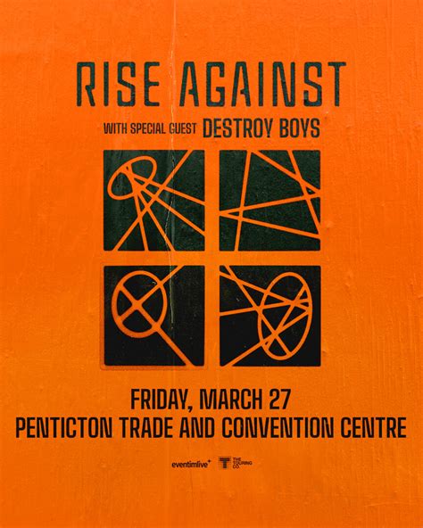 Rock Band Rise Against Announces March Tour Date In Penticton