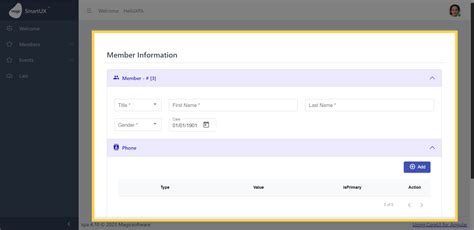 Smartux Demo Application Smartux
