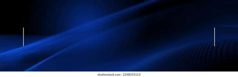 Blue Futuristic Technology Linkedin Background Stock Illustration
