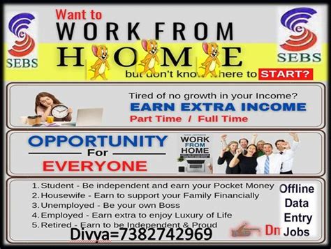 Divya Sebs On Linkedin Work Start Anytime Anywhere Nonstop Income Of