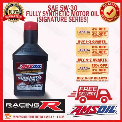 AMSOIL SAE 5W-30 Fully Synthetic Motor Oil ( Signature Series ) / with ...