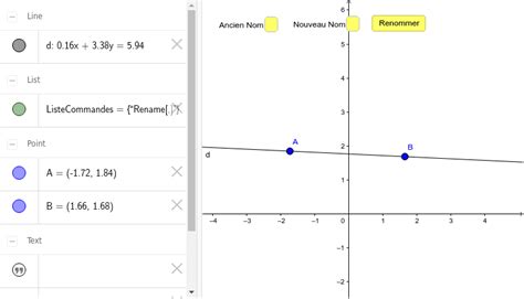 Renommer Des Objets Par Script Geogebra