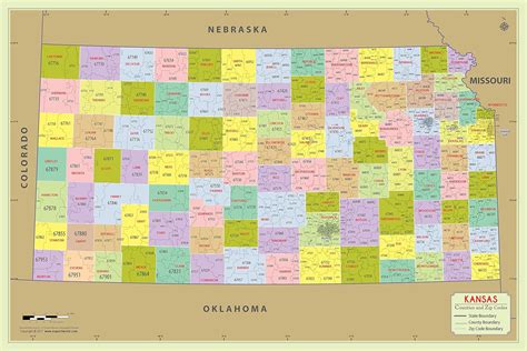 Zip Code Map Kansas Oconto County Plat Map