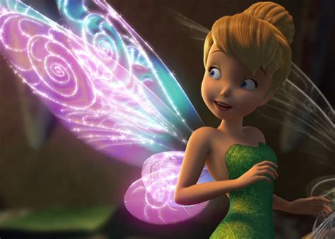 Tinker Bell And Her Beautiful Sparkling Wings Tinkerbell Disney