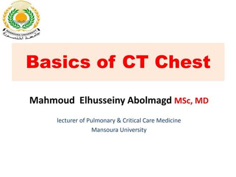 Approach To Ct Chest 578 Ppt