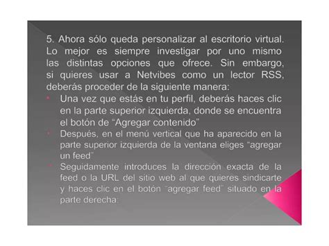 TUTORIAL DE NETVIBES PPTX