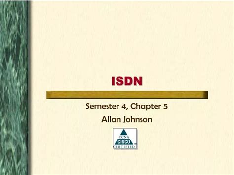 PPT ISDN PowerPoint Presentation Free Download ID 5446039