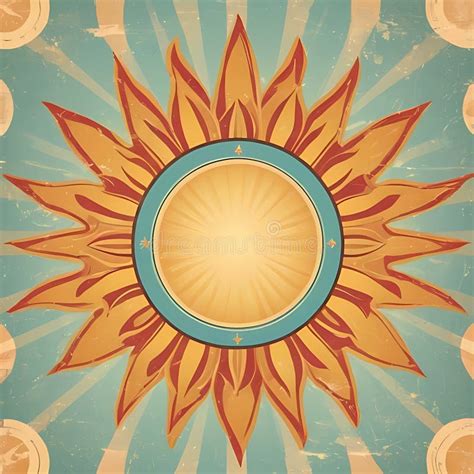Best Vintage Sun Retro Background Stock Illustration Illustration Of