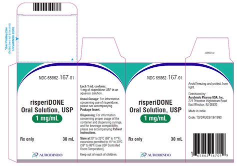 Dailymed Risperidone Solution