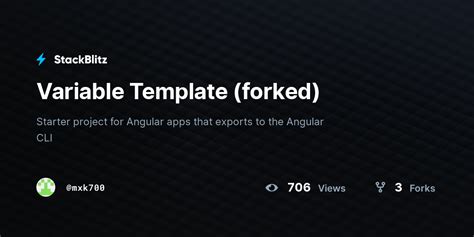 Variable Template Forked Stackblitz