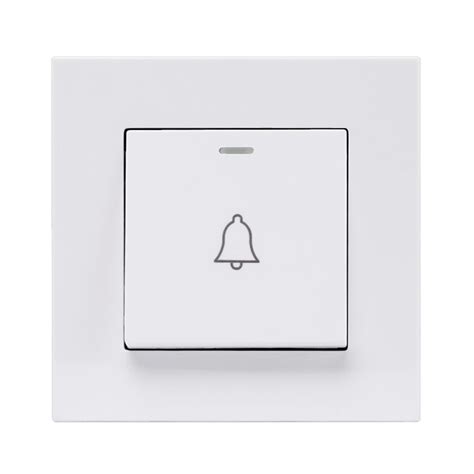 SUNFEX Abs Plastic Panel Home Door Bell Wall Push Button Doorbell Switch White Walmart Com