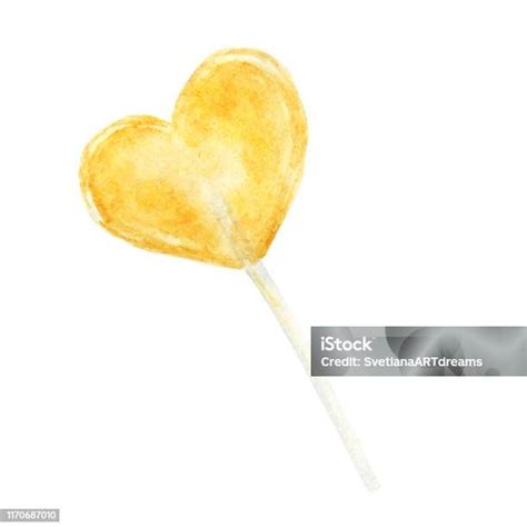 Lollipops Warnawarna Cerah Pada Latar Belakang Putih Ilustrasi Rawn Tangan Cat Air Untuk Desain