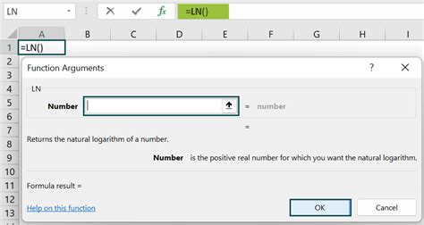 Ln Excel Function Formula Examples How To Use