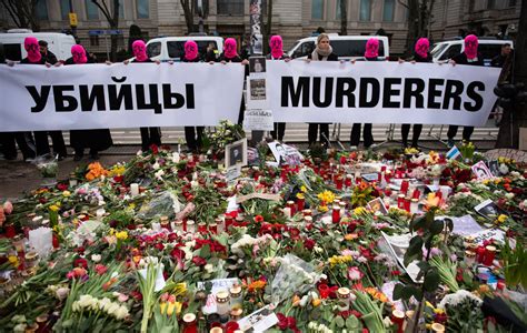 Pussy Riot Protest Alexei Navalnys Death Outside Russian Embassy In Berlin