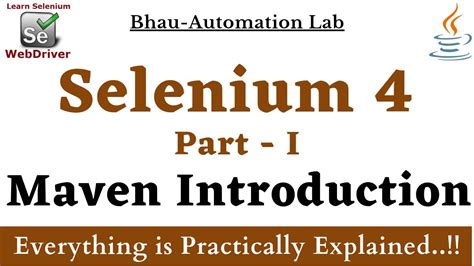 selenium 4 part 1 maven introduction maven tutorial maven project