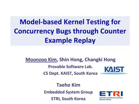 Ppt Model Based Kernel Testing For Concurrency Bugs Through Counter