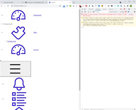 many issue with coreui rendering · issue 6 · laraveldaily laravel