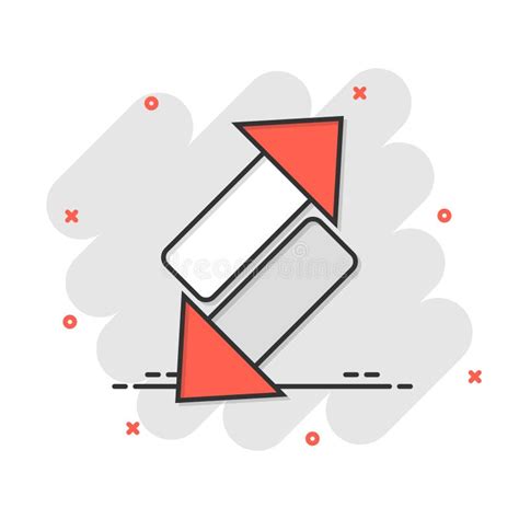 Reverse Arrow Sign Icon In Comic Style Refresh Vector Cartoon