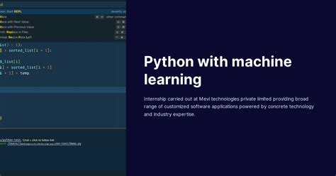 Python With Machine Learning