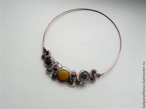 Колье с яшмой №2 в интернет магазине на Ярмарке Мастеров Ступино доставка по России Товар