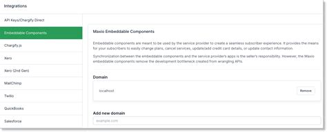 embeddable components for self service subscription management maxio
