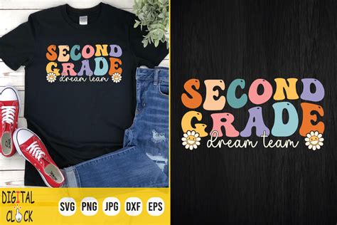 Second Grade Dream Team Back To School Graphic By Digital Click Store · Creative Fabrica