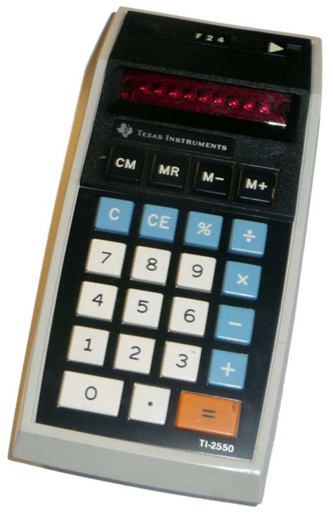Ti 2550 Memory Calculator 1st Design Calculator Computing History