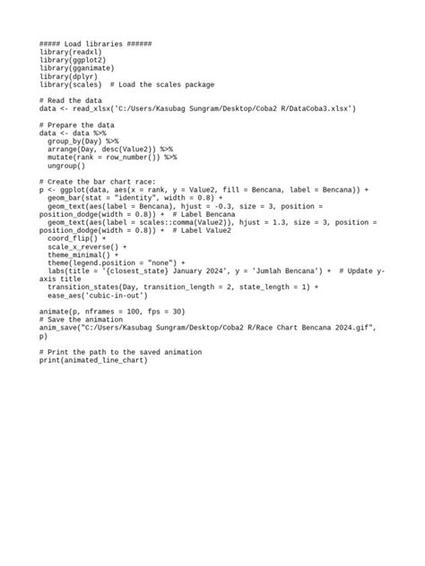 Coding Race Chart Pdf