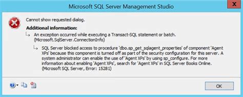 sql server unable to start sql server agent failed to initialize