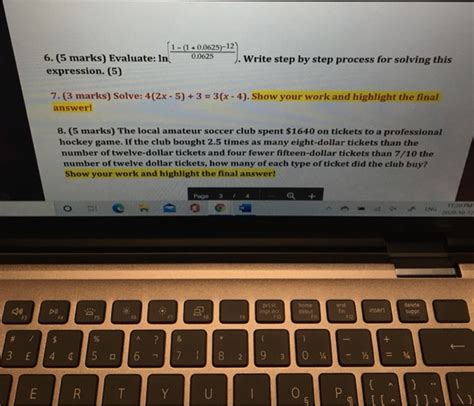 Solved 1 1 00625 12 00625 6 5 Marks Evaluate In